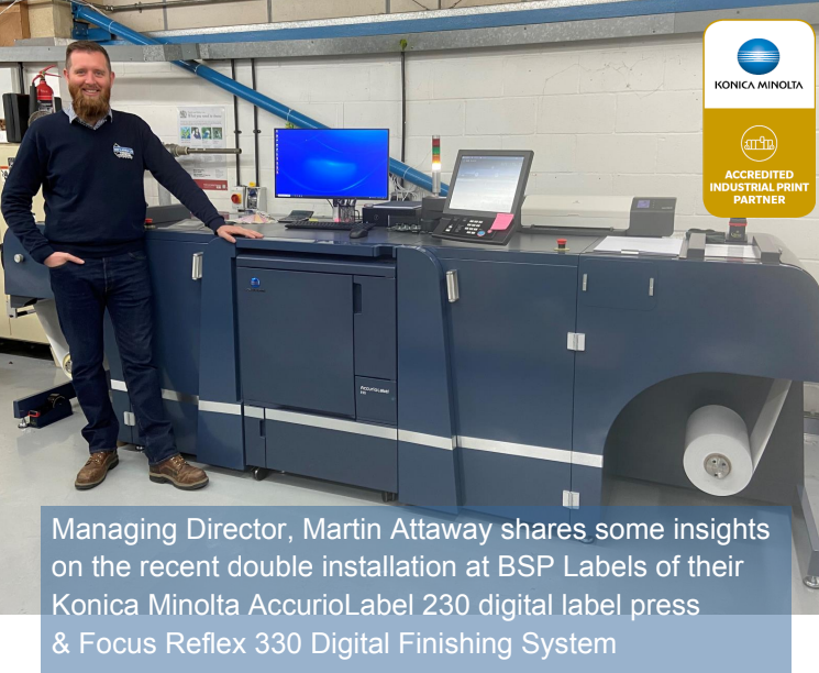 Konica Minolta 230 press Focus Reflex 330 Digital Finishing System